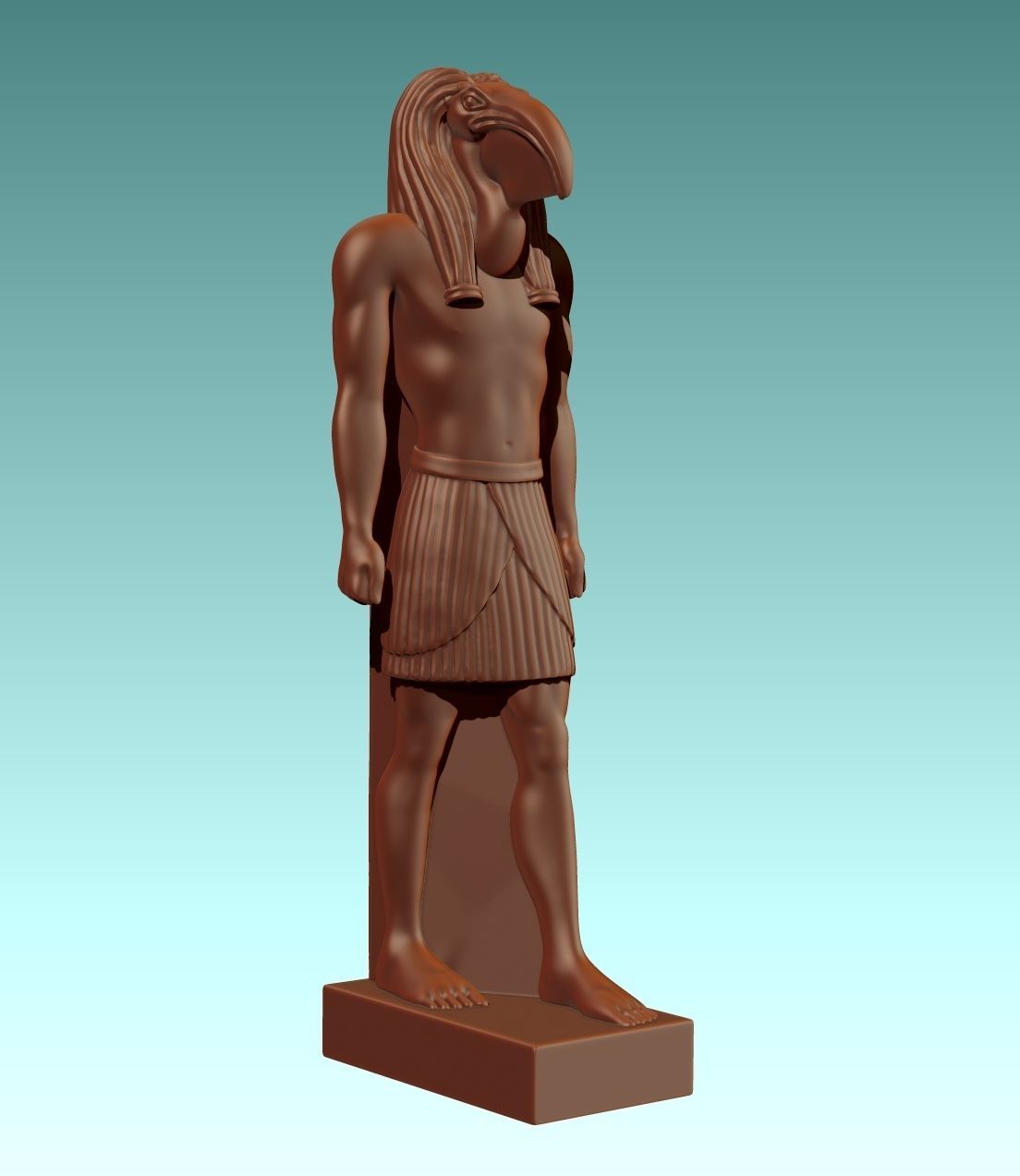 God Toth Figurine - Ancient Egipt - 5000bc 3D model 3D printable | CGTrader
