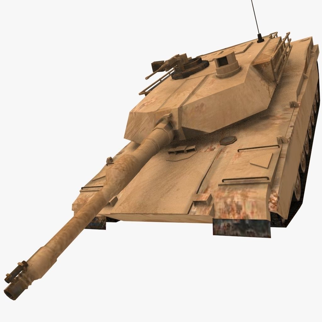 3D model M1A2 ABRAMS Tank VR / AR / low-poly | CGTrader