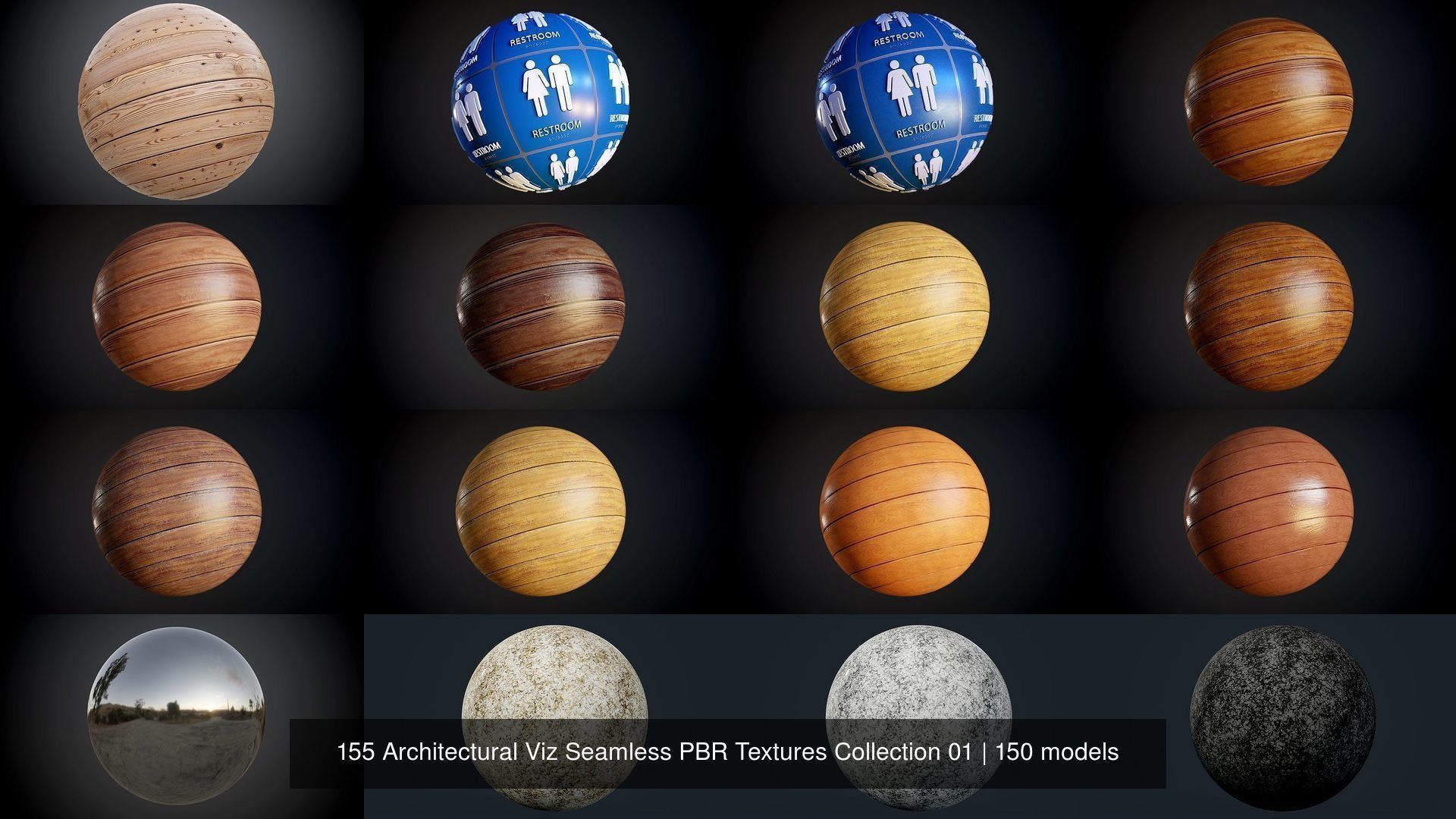 150 Architectural Viz Seamless PBR Textures Collection 01 | CGTrader