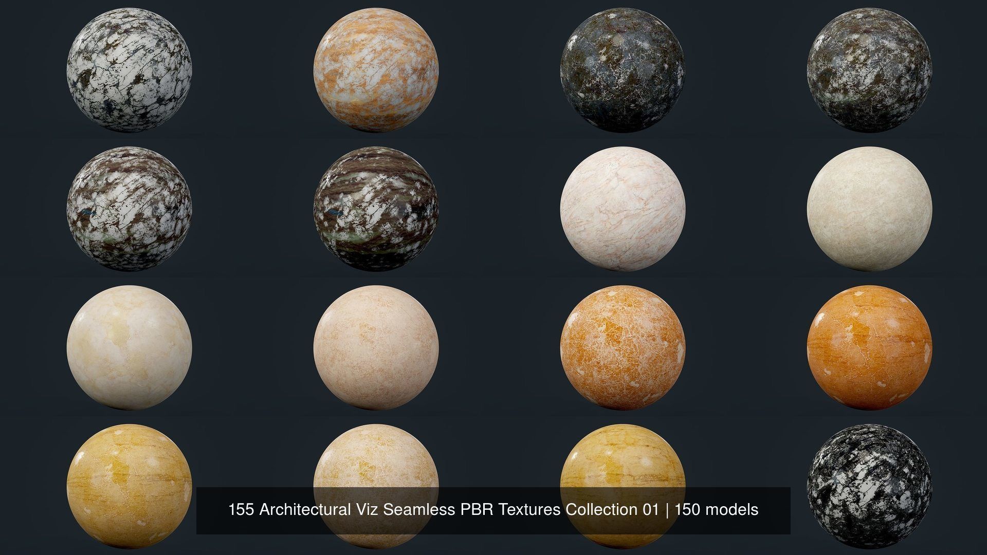 150 Architectural Viz Seamless PBR Textures Collection 01 | CGTrader