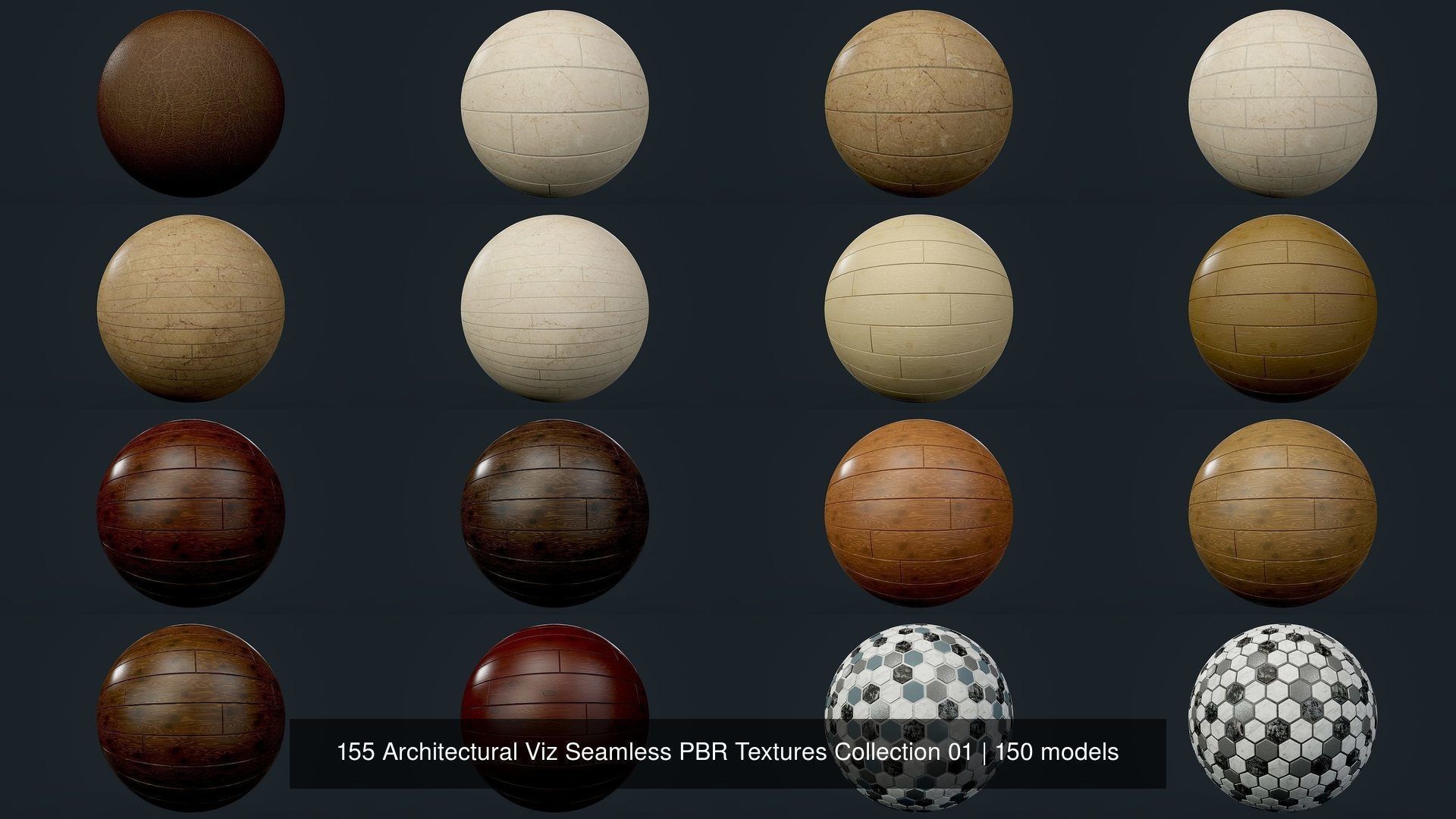 150 Architectural Viz Seamless PBR Textures Collection 01 | CGTrader