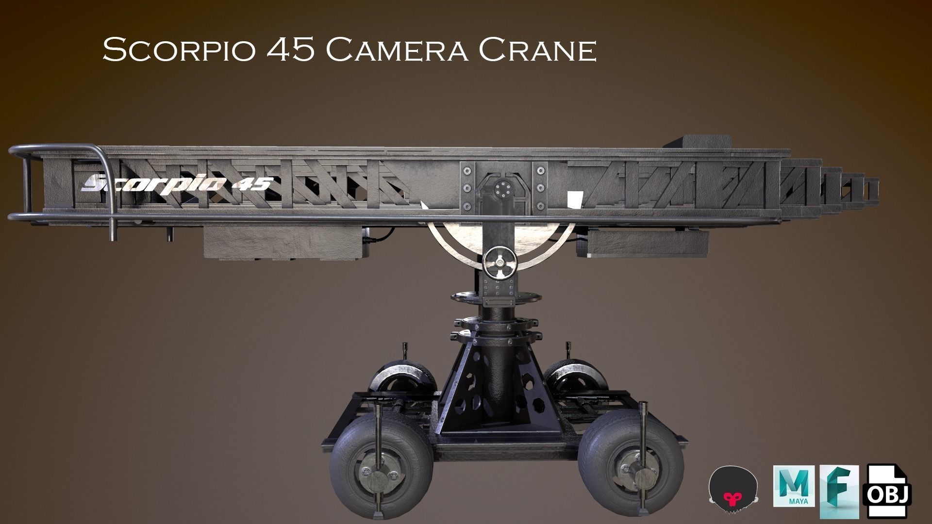 3D model Scorpio 45 Camera Crane VR / AR / low-poly | CGTrader