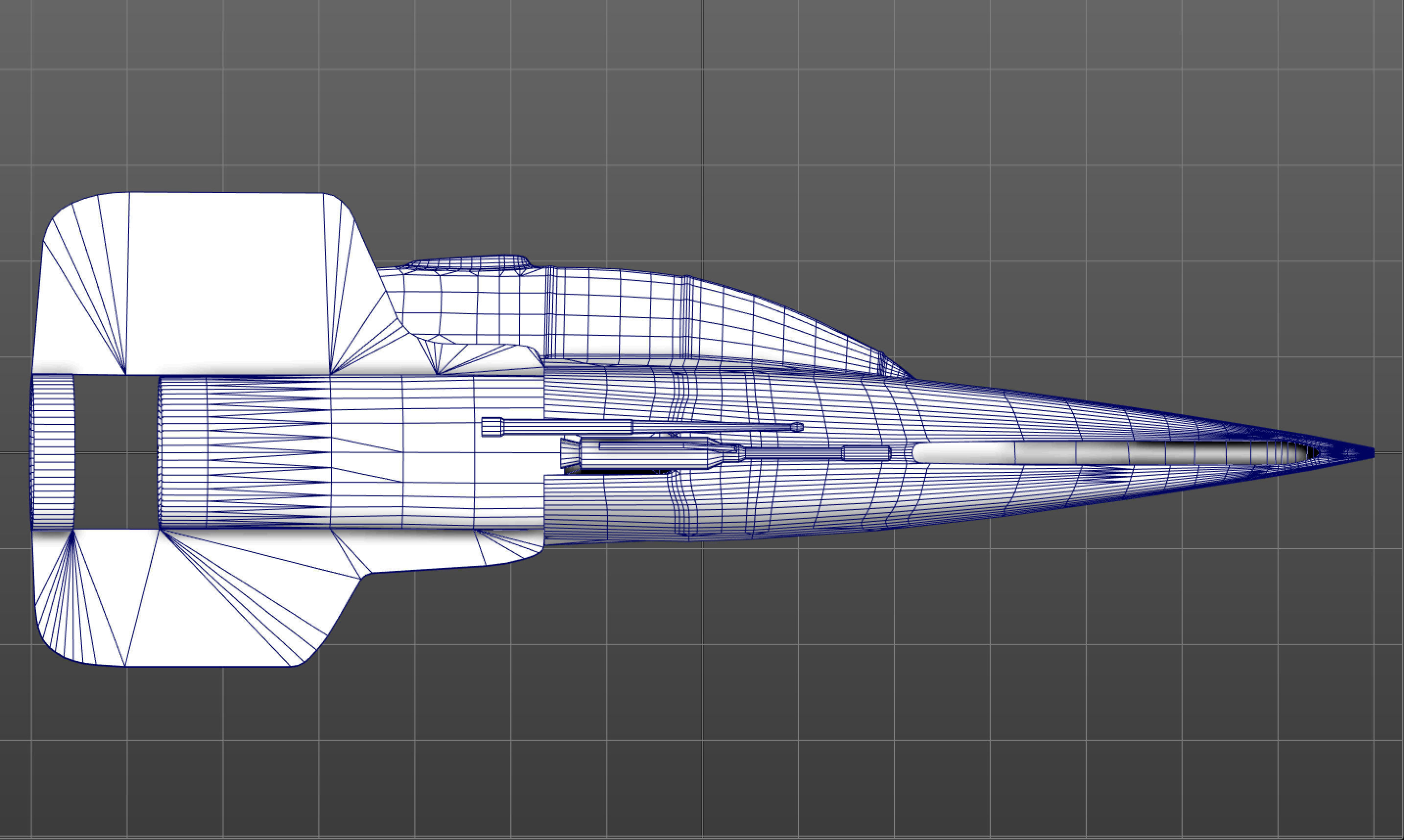 3D model Game Ready Star Wars RZ-1 A-wing interceptor Starfighter VR ...