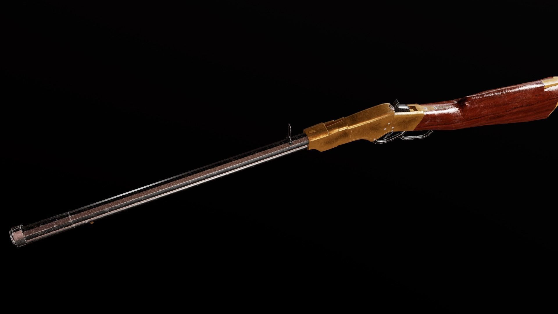 3D model Henry Rifle 1860 game ready model VR / AR / low-poly | CGTrader