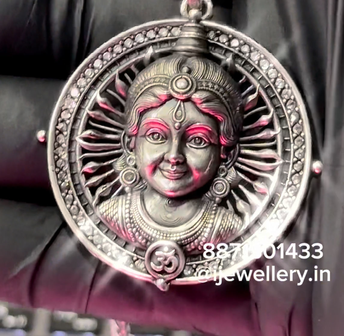 Ram lalla pendent round with stone stl only 3D model 3D printable ...