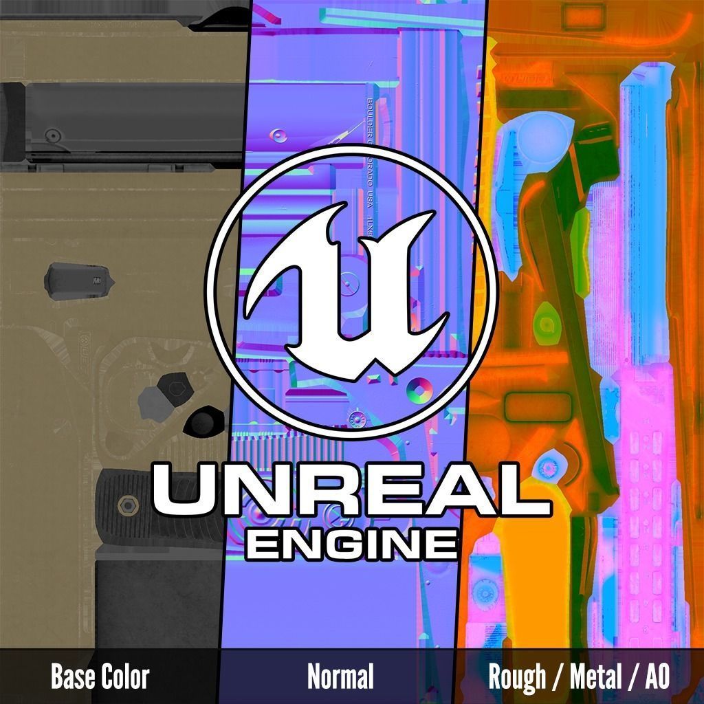 3D model Magpul UBR AR15 Collapsible Buttstock VR / AR / low-poly ...