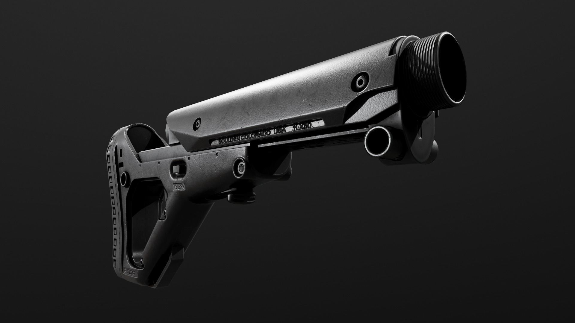 3D model Magpul UBR AR15 Collapsible Buttstock VR / AR / low-poly ...