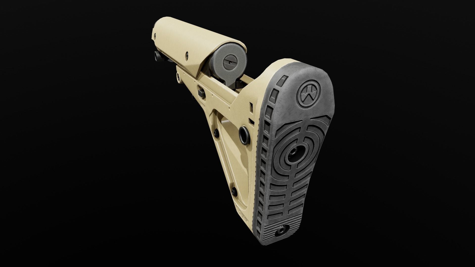 3D model Magpul UBR AR15 Collapsible Buttstock VR / AR / low-poly ...