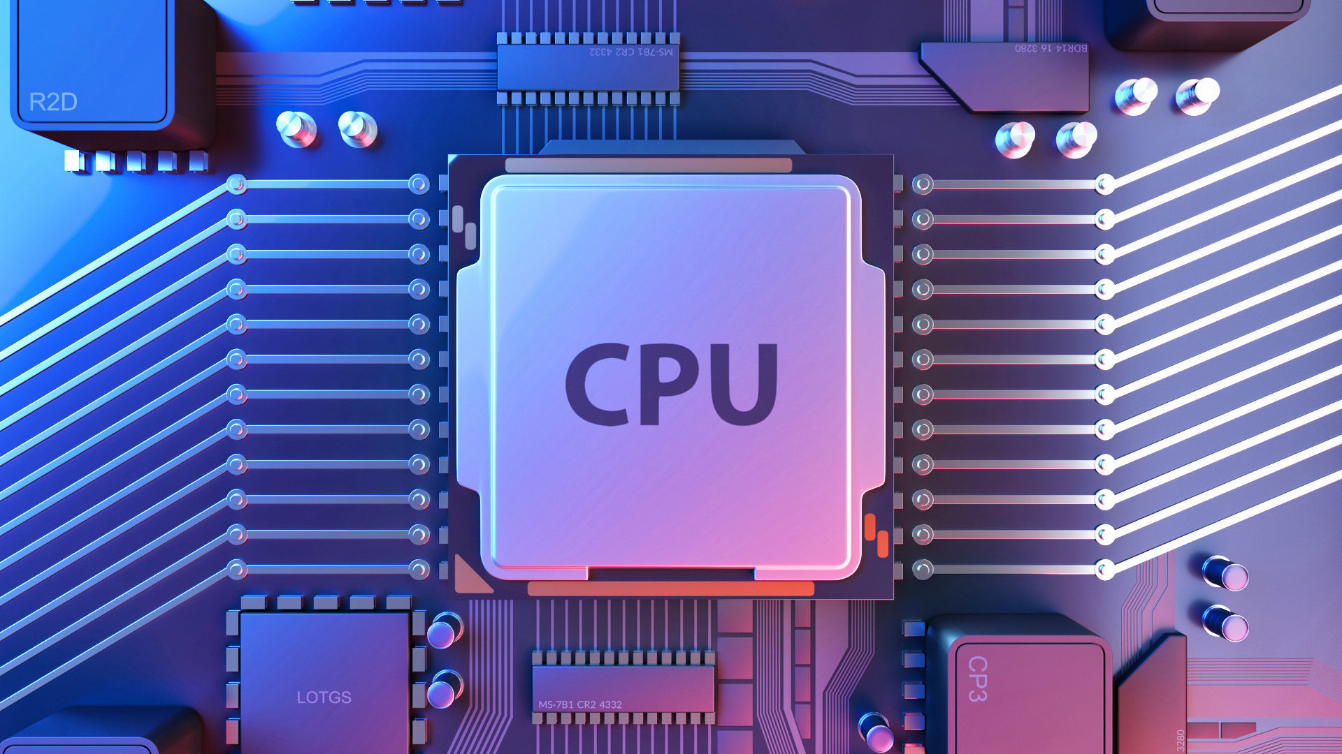 Cpu Scene 3D model | CGTrader