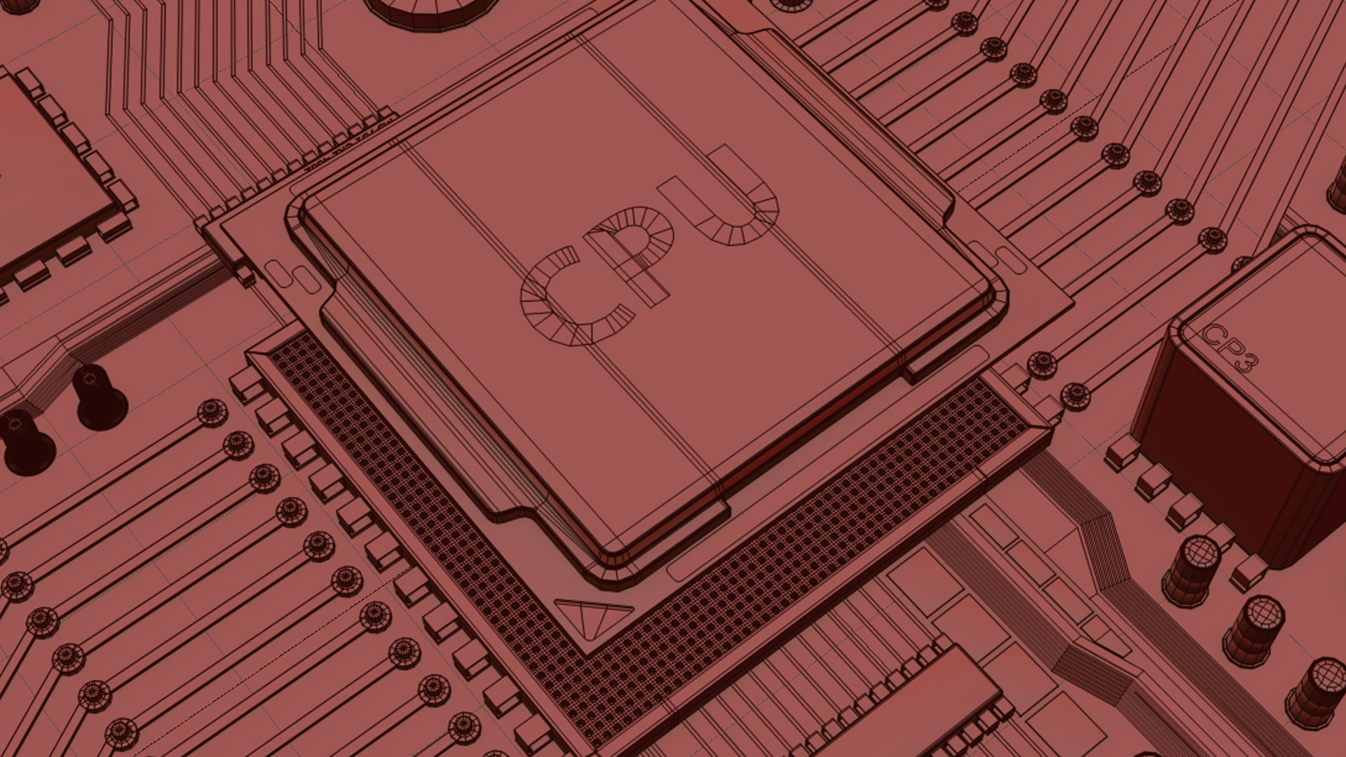 Cpu Scene 3D model | CGTrader