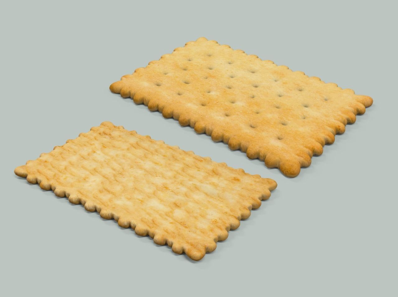 Biscuit cracker 3D model | CGTrader