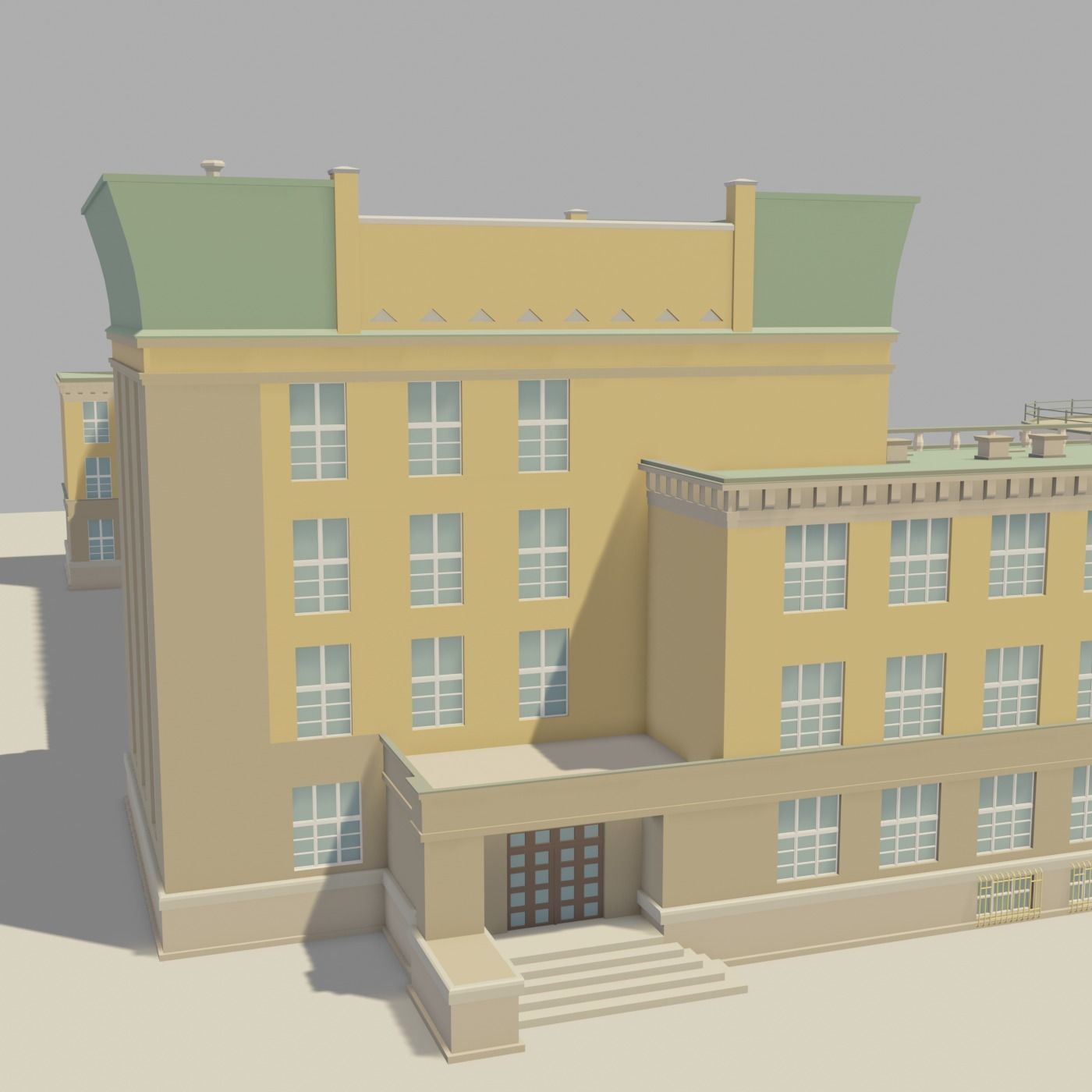 3D model High School VR / AR / low-poly | CGTrader