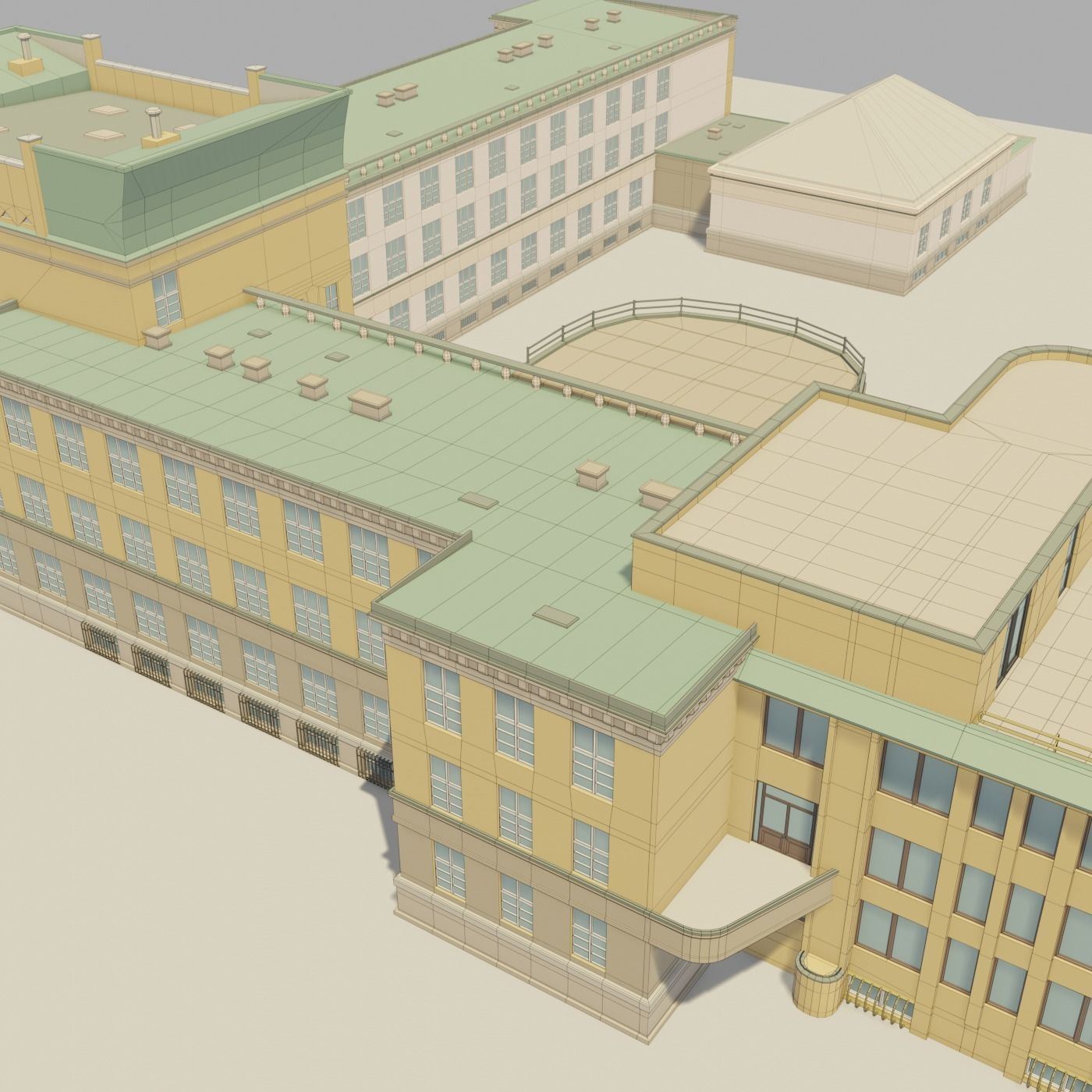 3D model High School VR / AR / low-poly | CGTrader