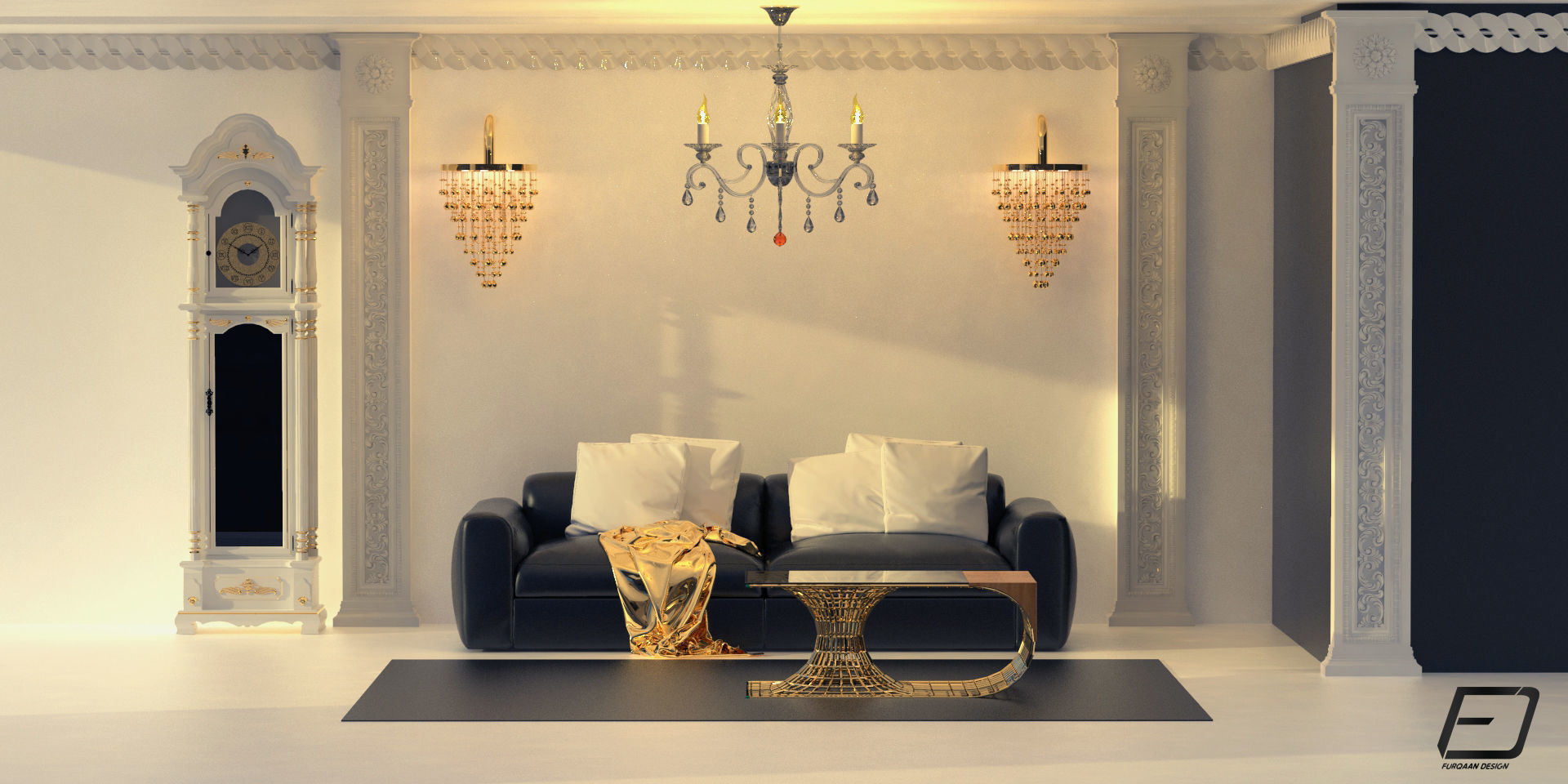 classic hall Design 3D model | CGTrader