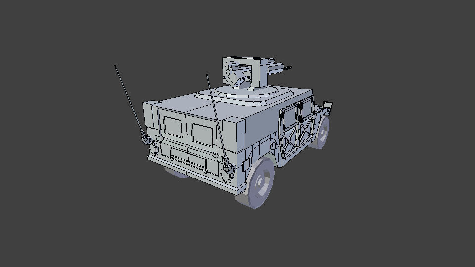 HUMVEE M242 Bushmaster free VR / AR / low-poly 3D model | CGTrader