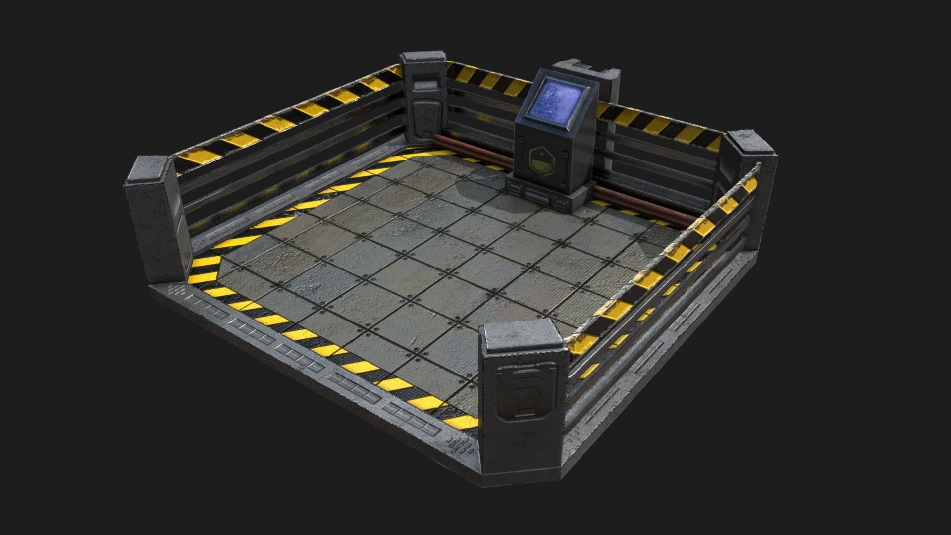 3D model 3D Lowpoly - SCIFI LIFT ELEVATOR VR / AR / low-poly | CGTrader