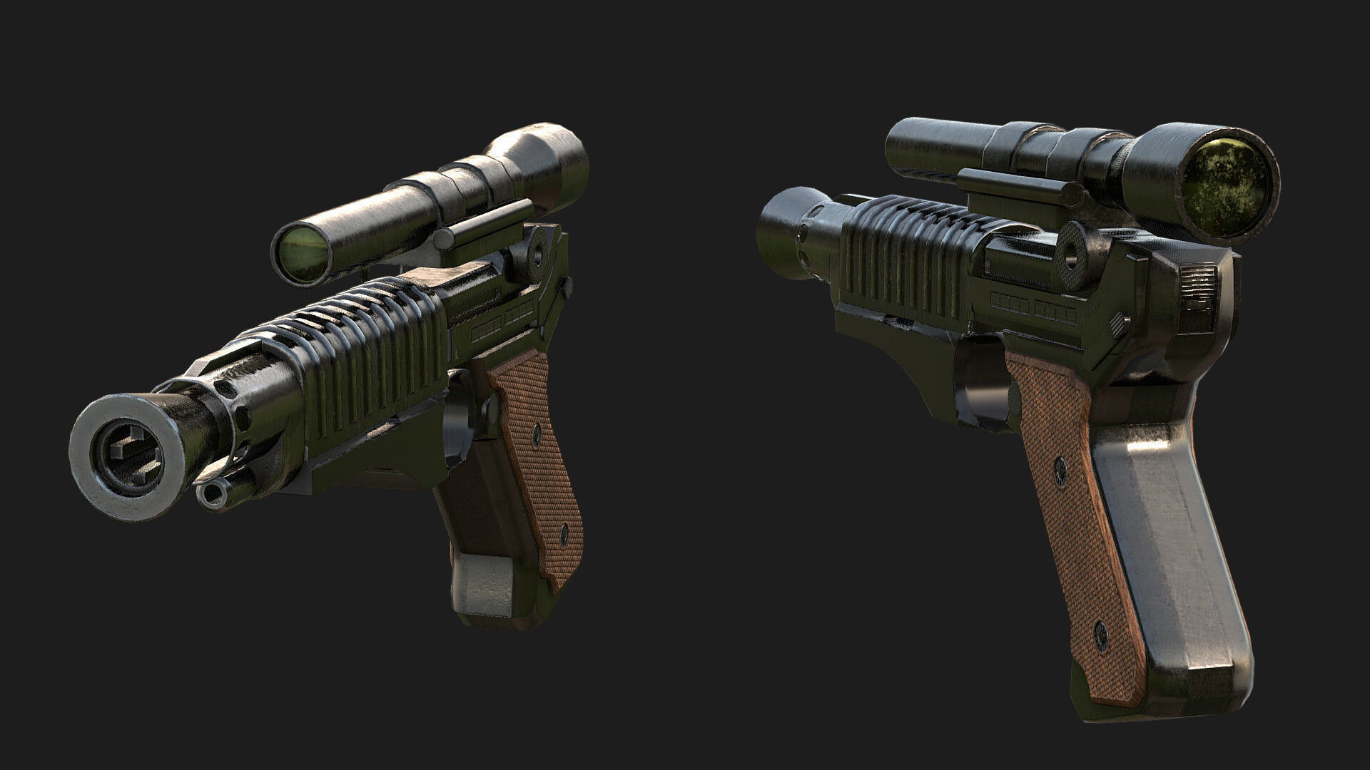 Heavy Blaster - Star Wars free VR / AR / low-poly 3D model | CGTrader