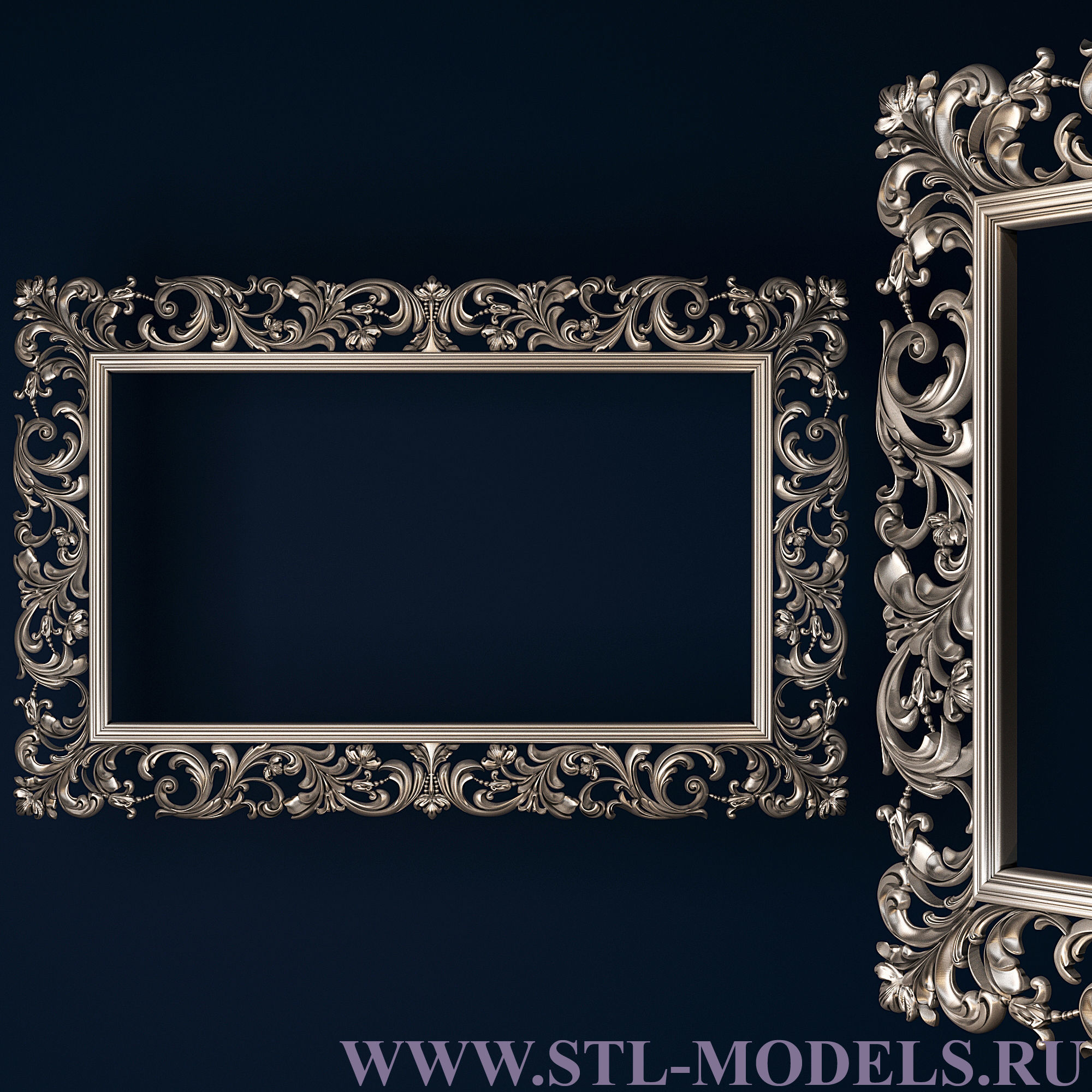mirror frame 3D model 3D printable | CGTrader