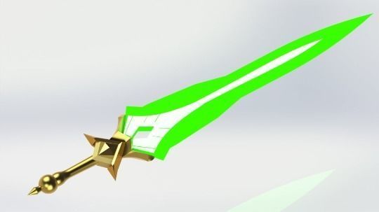 KAYLE SWORD PROP WEAPONS SWORD STL LOL LEAGUE OF LEGENDS 3D model 3D ...