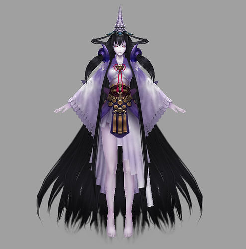 3D model Angel final fantasy xiv character art VR / AR / low-poly ...