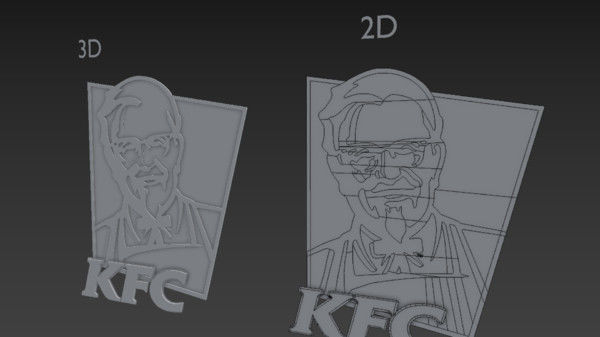 KFC logo free 3D model | CGTrader