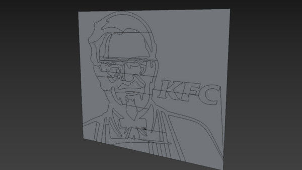 KFC logo free 3D model | CGTrader