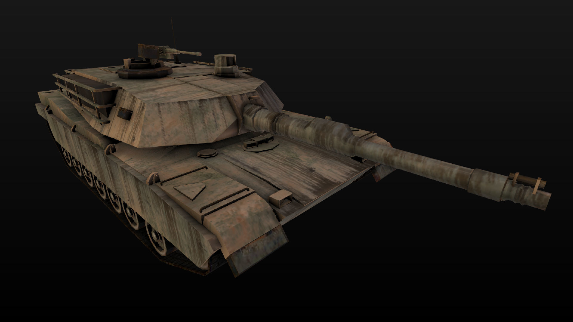 M1A2 ABRAMS post apocaliptic 3D model | CGTrader