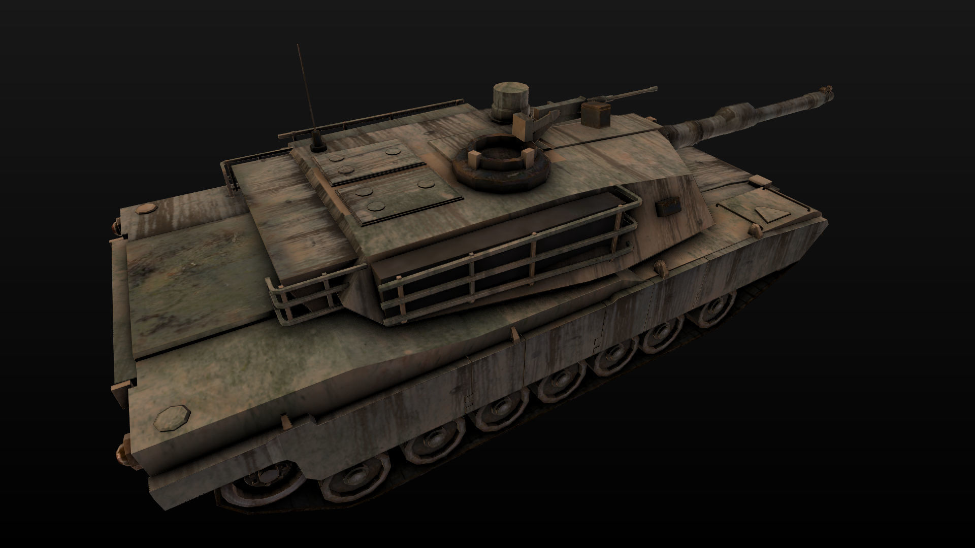 M1A2 ABRAMS post apocaliptic 3D model | CGTrader