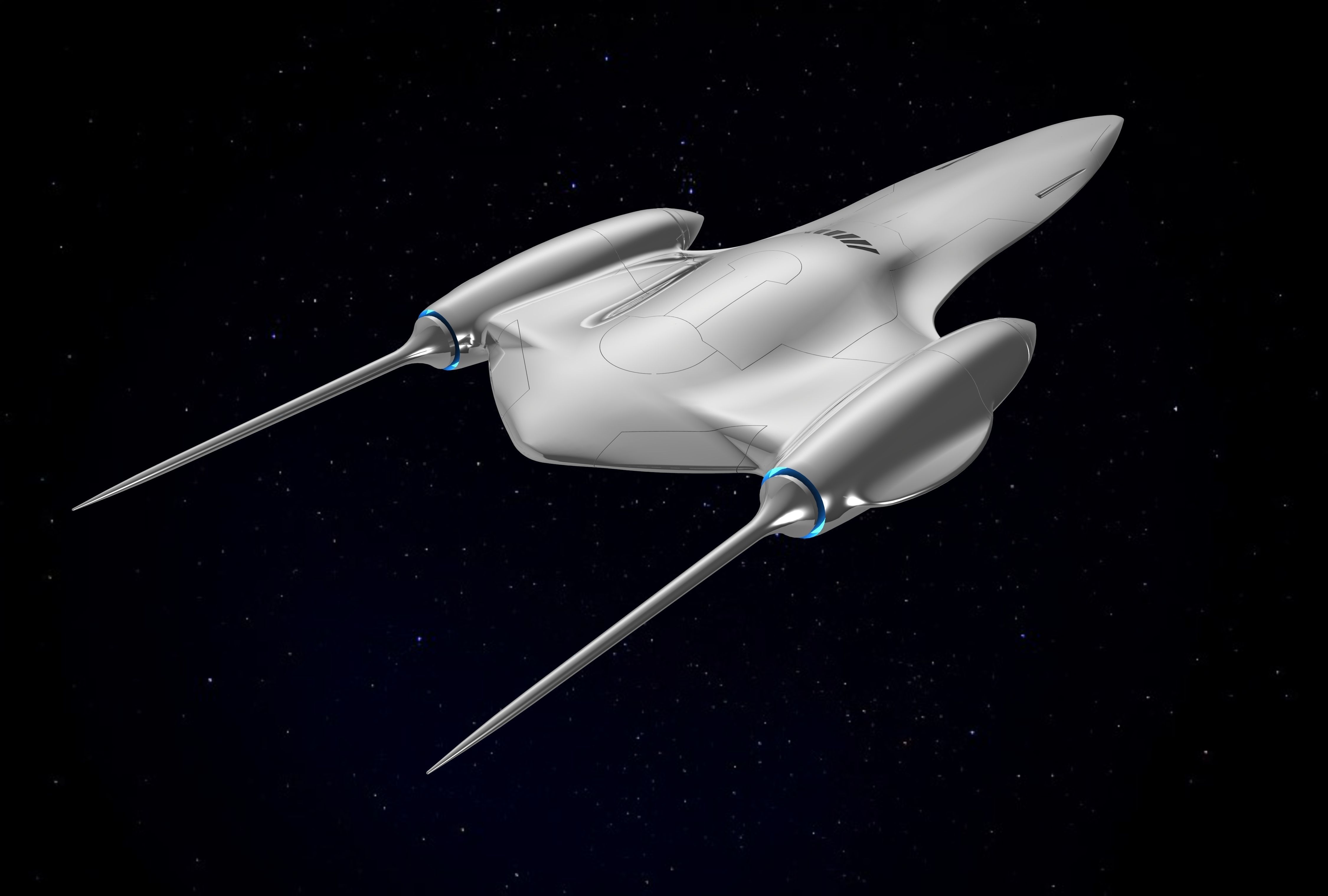 Naboo Queens Royal starship J-type 327 Scale 1 to 10 3D model | CGTrader