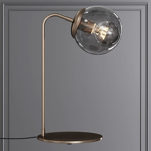 Modo Desk Lamp Bronze and Gray Glass 3D model | CGTrader