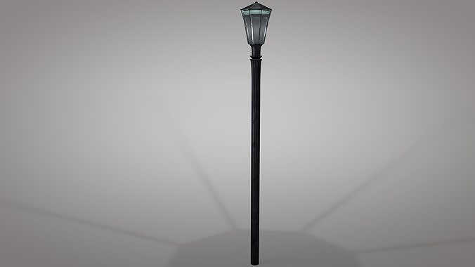 3D model street lamp VR / AR / low-poly | CGTrader
