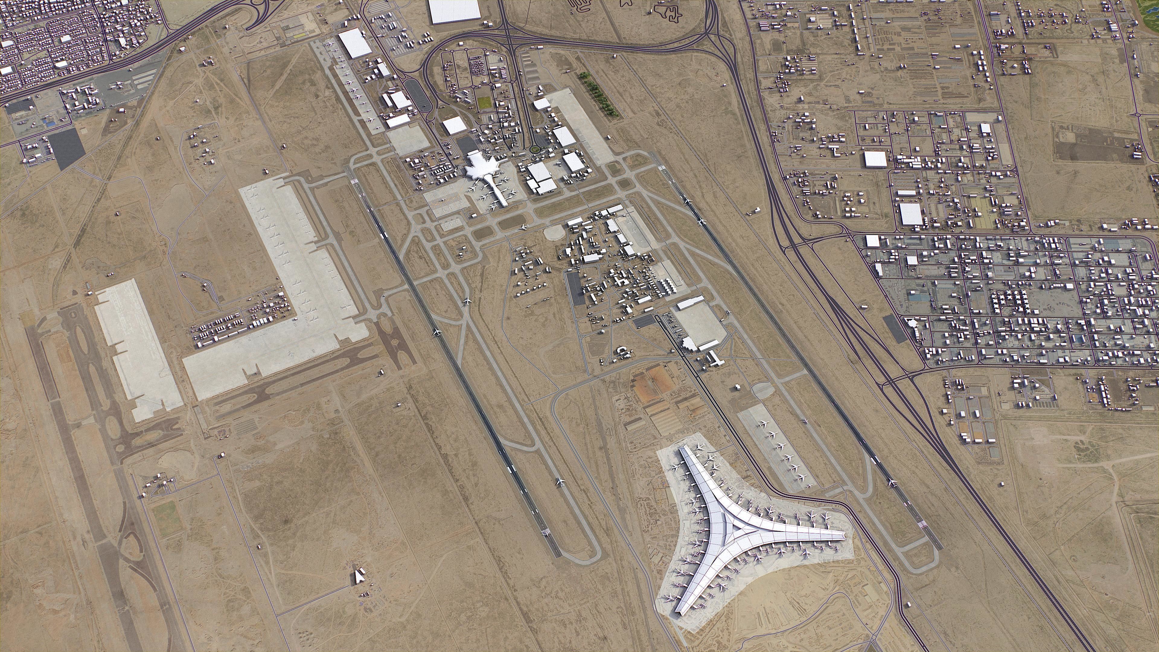 3D model Kuwait Airport VR / AR / low-poly | CGTrader