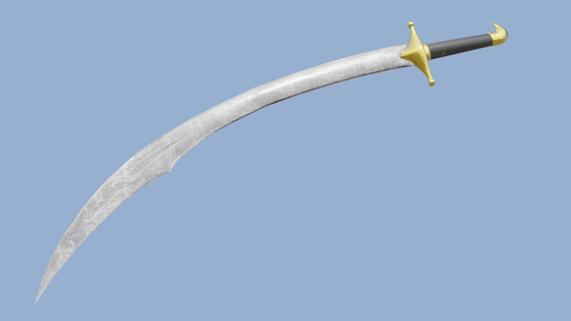 3D model Scimitar curved sword VR / AR / low-poly | CGTrader