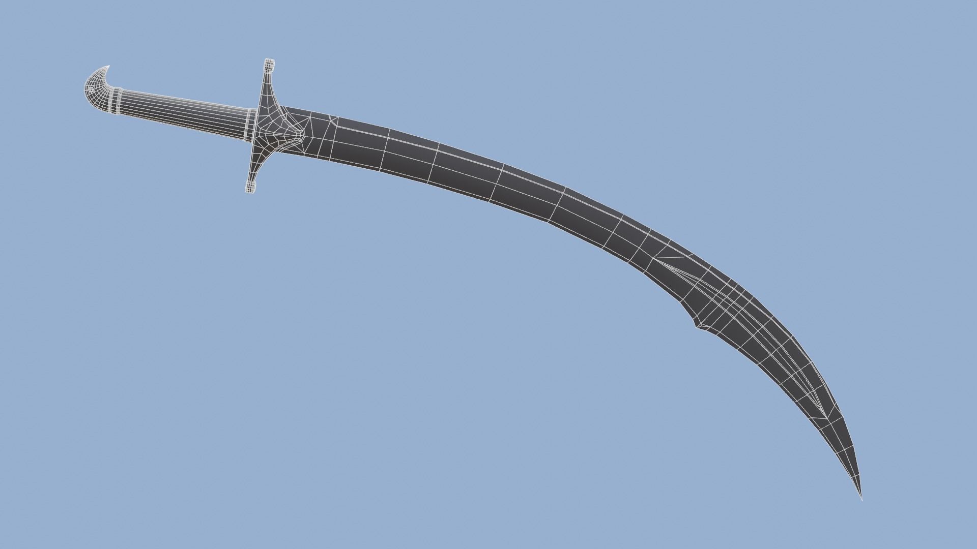 3D model Scimitar curved sword VR / AR / low-poly | CGTrader