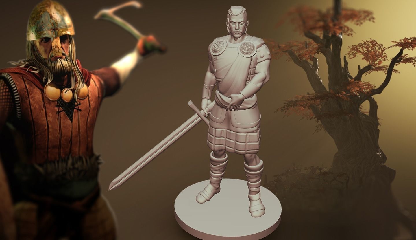 Highlander Figure 3D model | CGTrader