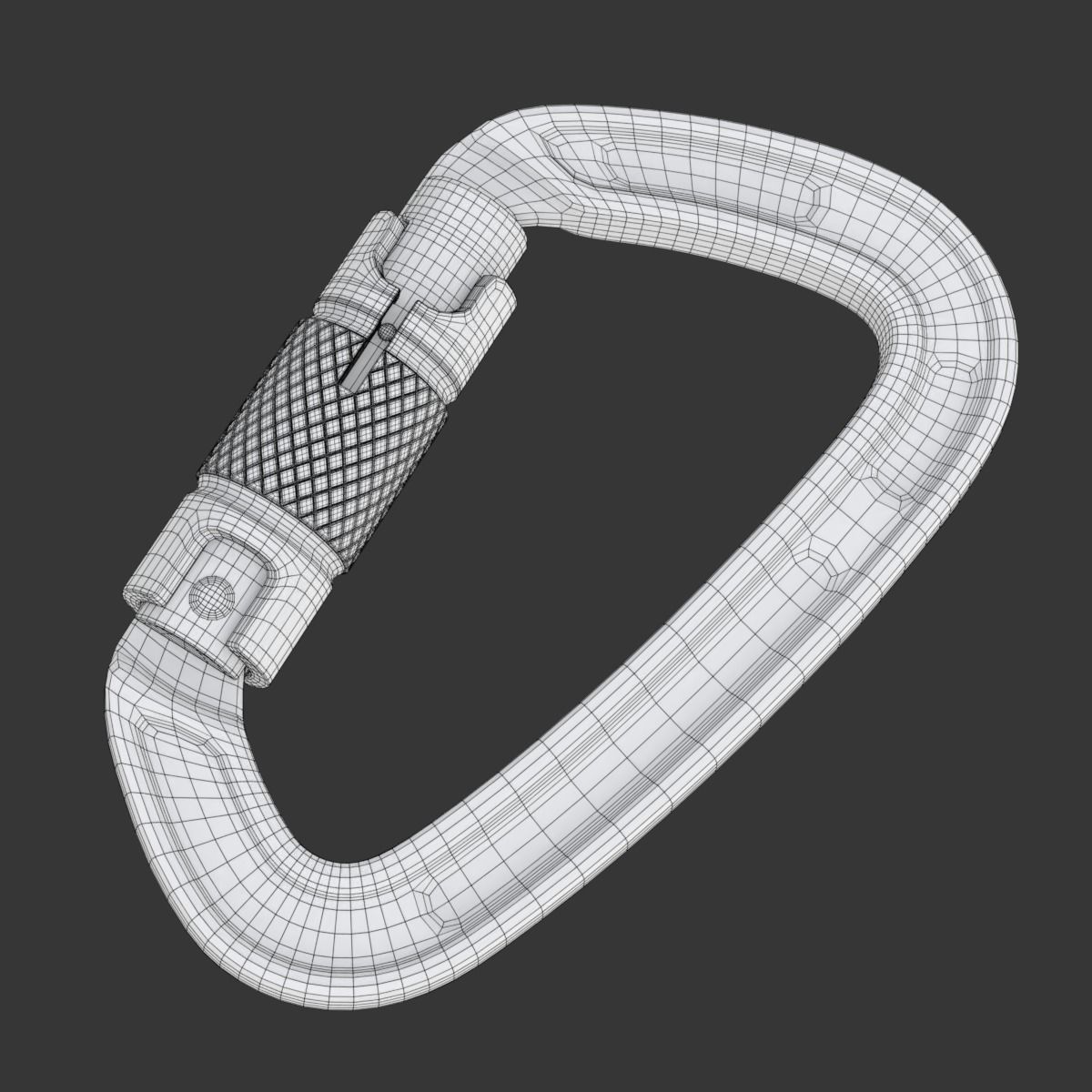 Climbing Carabiner Clip 3D model | CGTrader