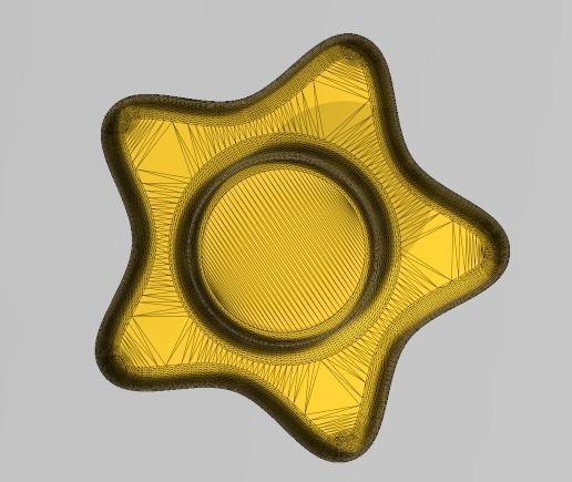 Threaded star knob grip tension hand clamp 12mm thread 3D model 3D ...