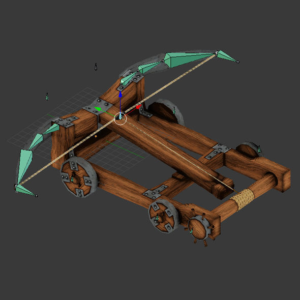 Ballista rigged Animation LowPoly free VR / AR / low-poly 3D model ...