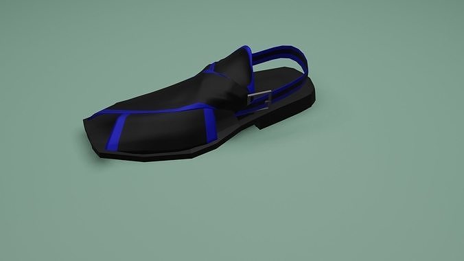 Pehawari Chappal 3D model | CGTrader