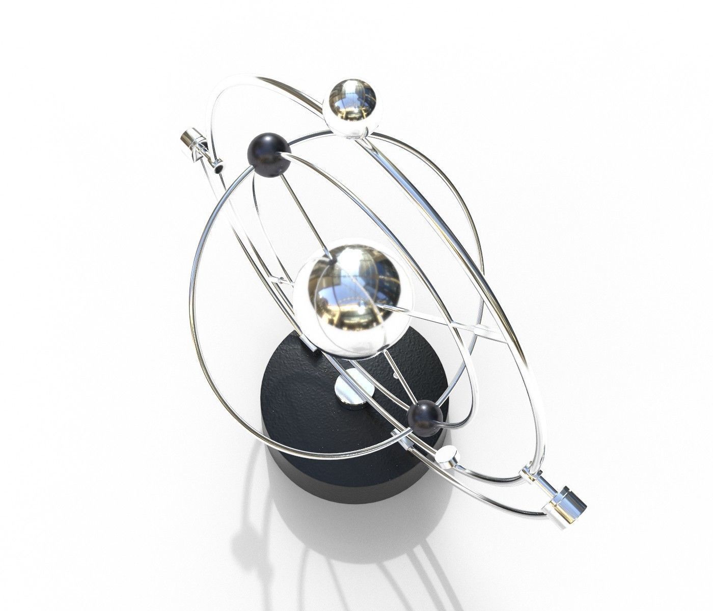 3D model Magnetic Pendulum rotating eternal balls VR / AR / low-poly | CGTrader