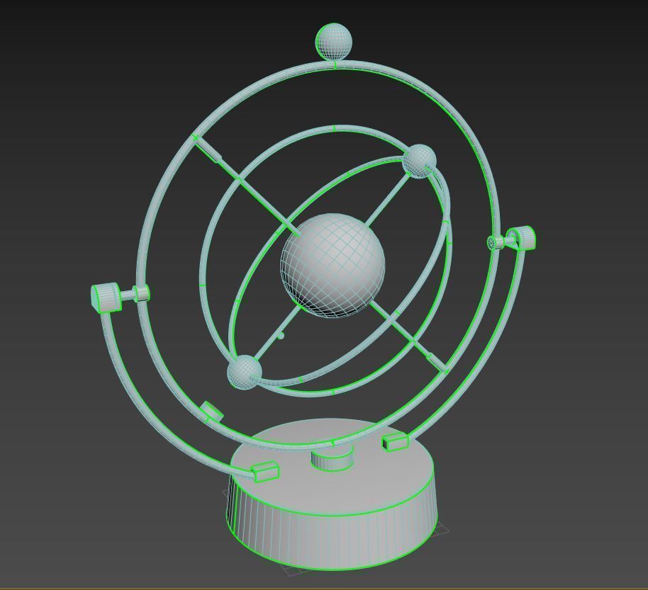 3D model Magnetic Pendulum rotating eternal balls VR / AR / low-poly | CGTrader