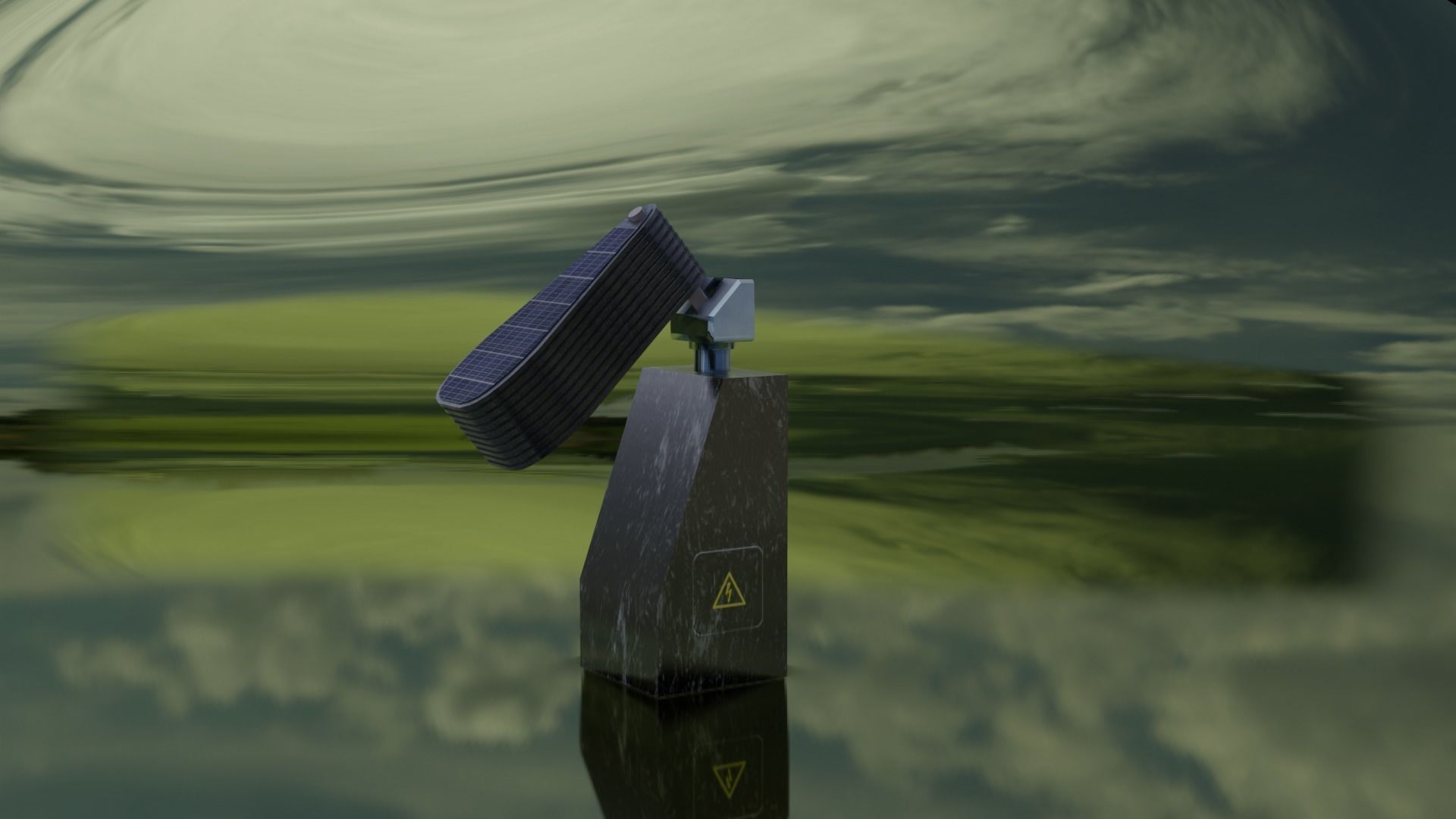 Solar battery 3D model | CGTrader