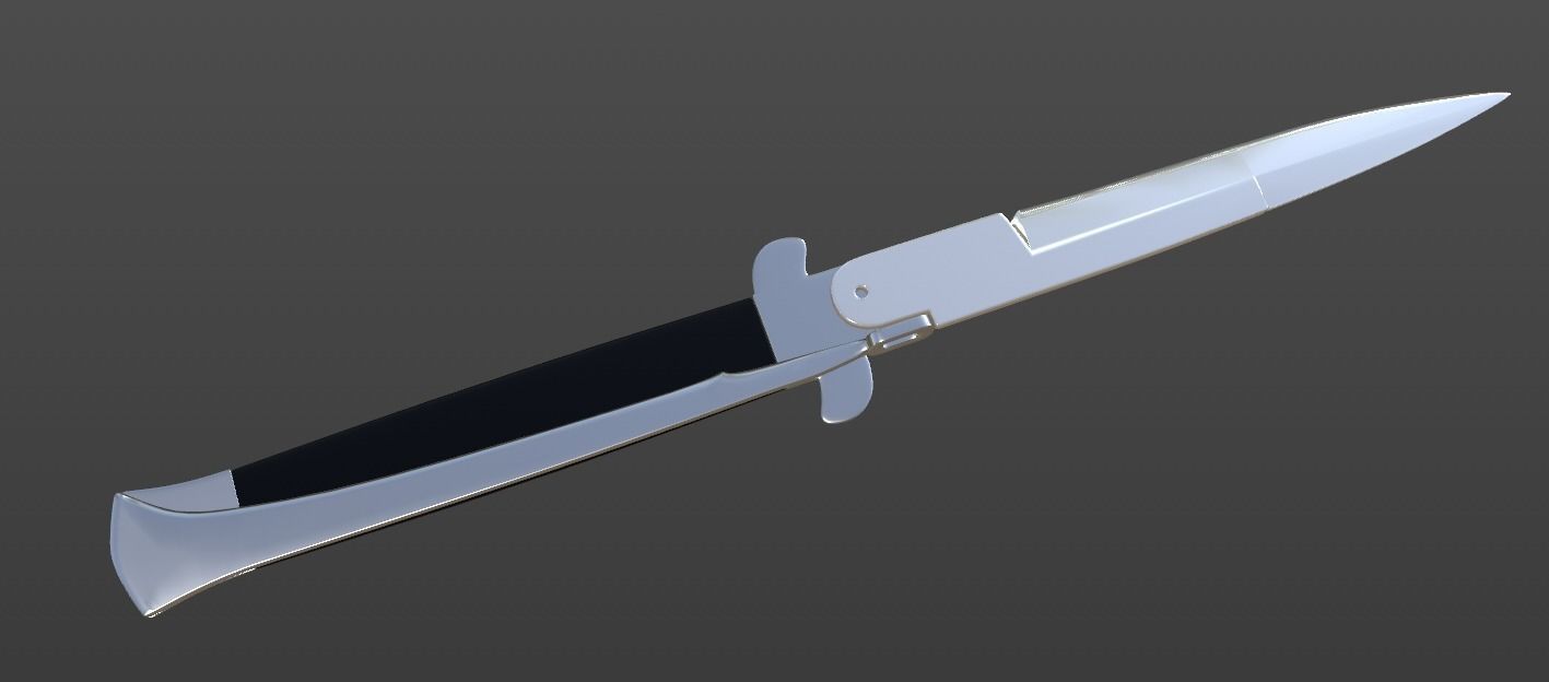 Switchblade knife - Stiletto 3D model | CGTrader