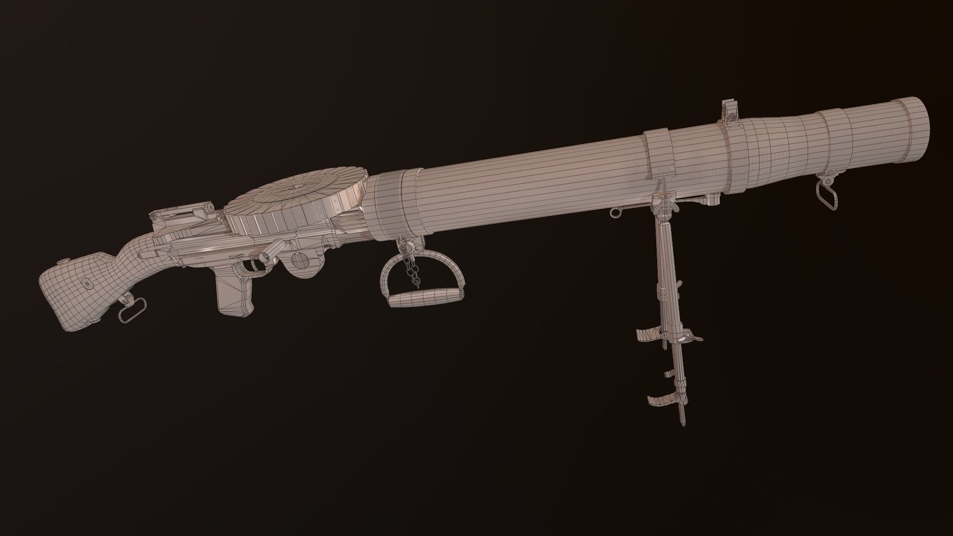 3D model Lewis machine gun VR / AR / low-poly | CGTrader