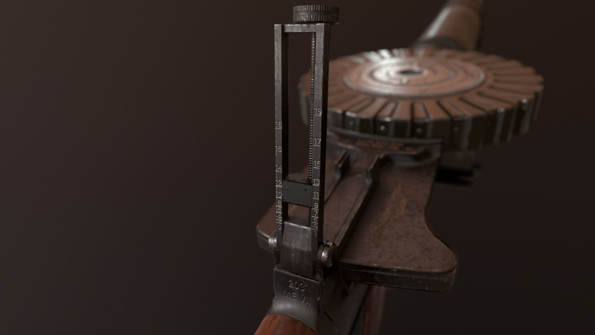 3D model Lewis machine gun VR / AR / low-poly | CGTrader
