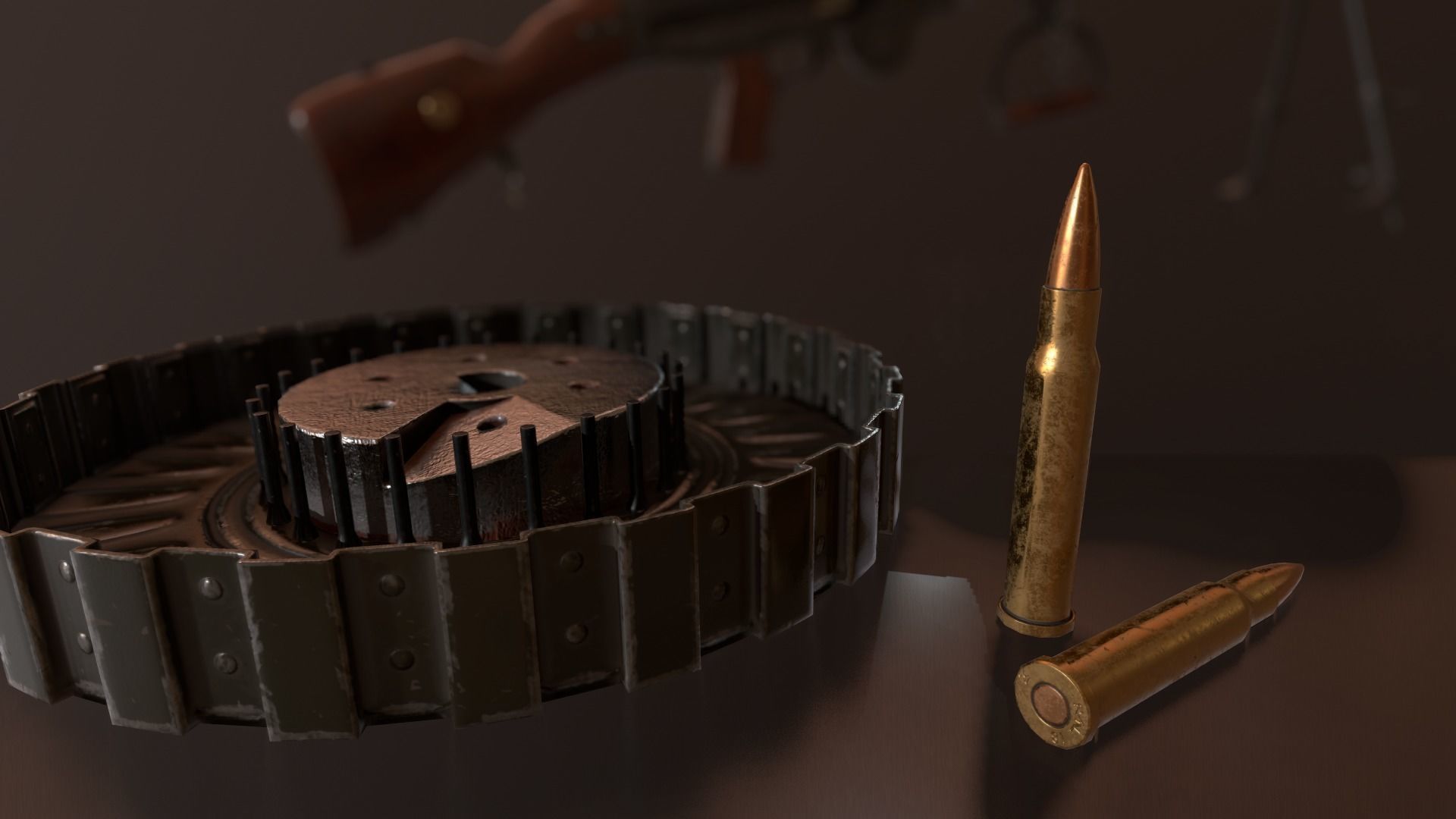 3D model Lewis machine gun VR / AR / low-poly | CGTrader