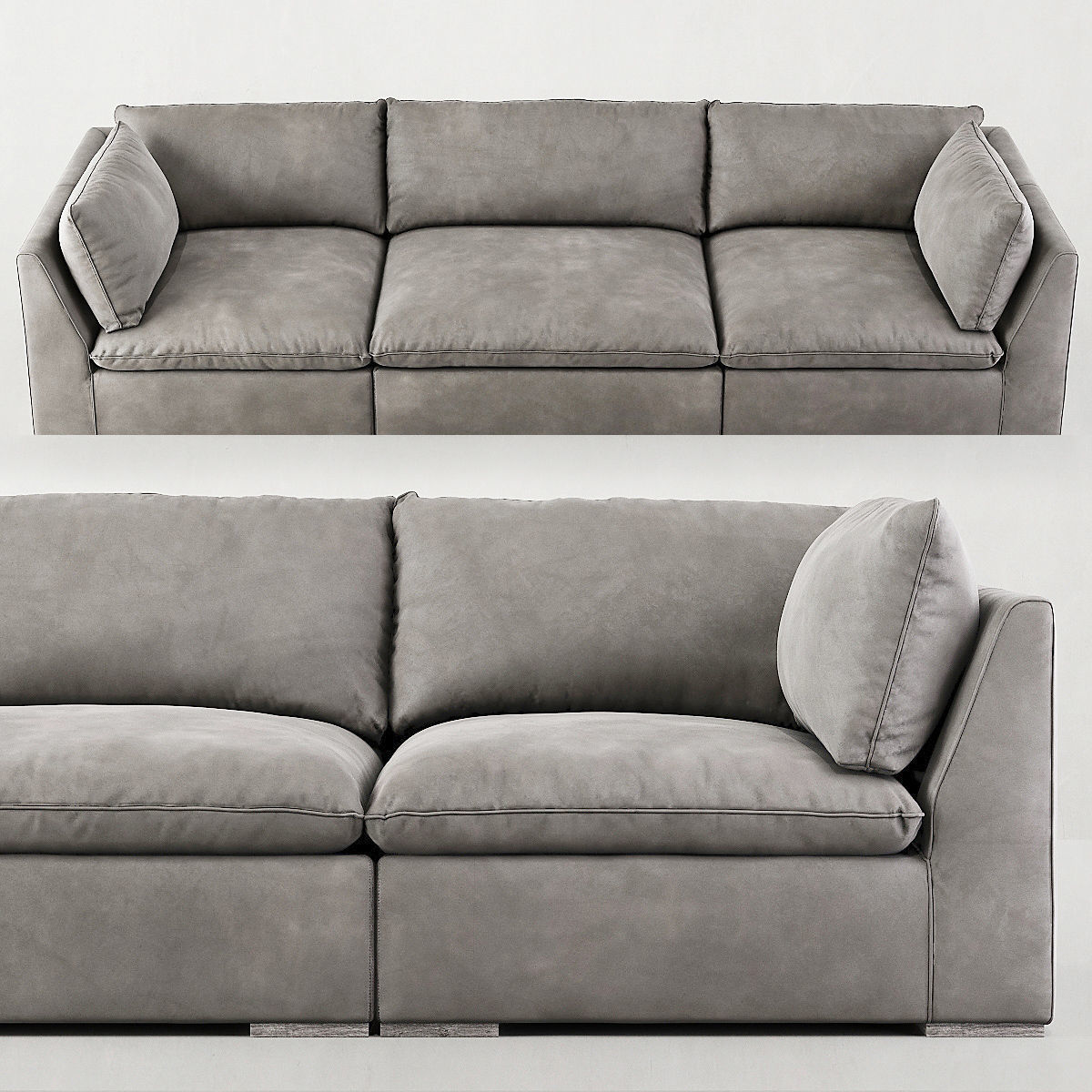COSTERA MODULAR LEATHER SOFA 3D model | CGTrader