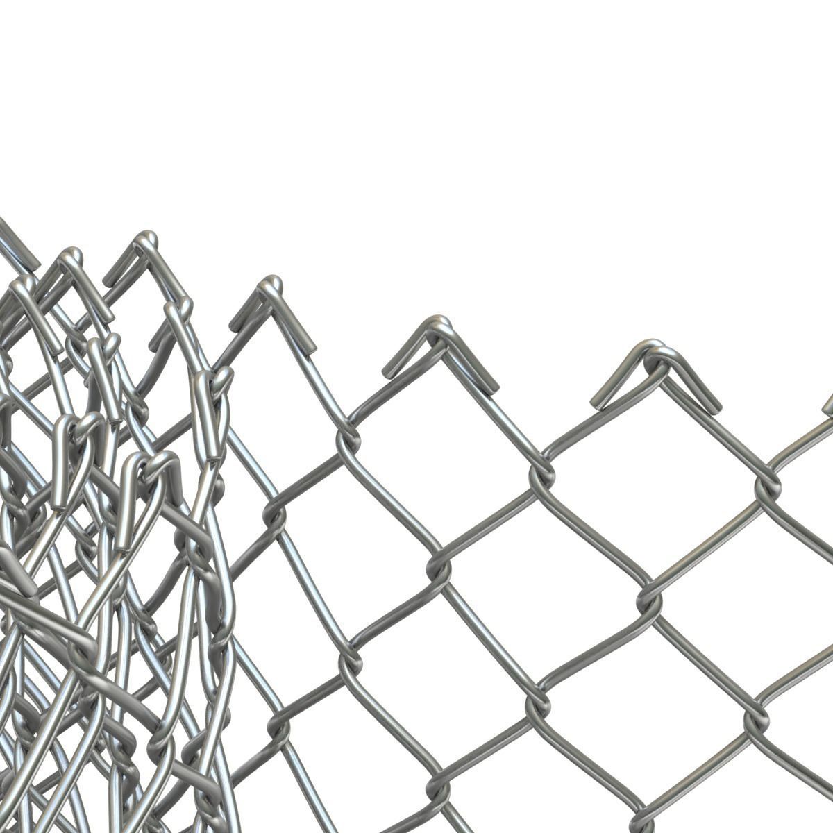 Adaptable Chain Link Fence 3D model | CGTrader
