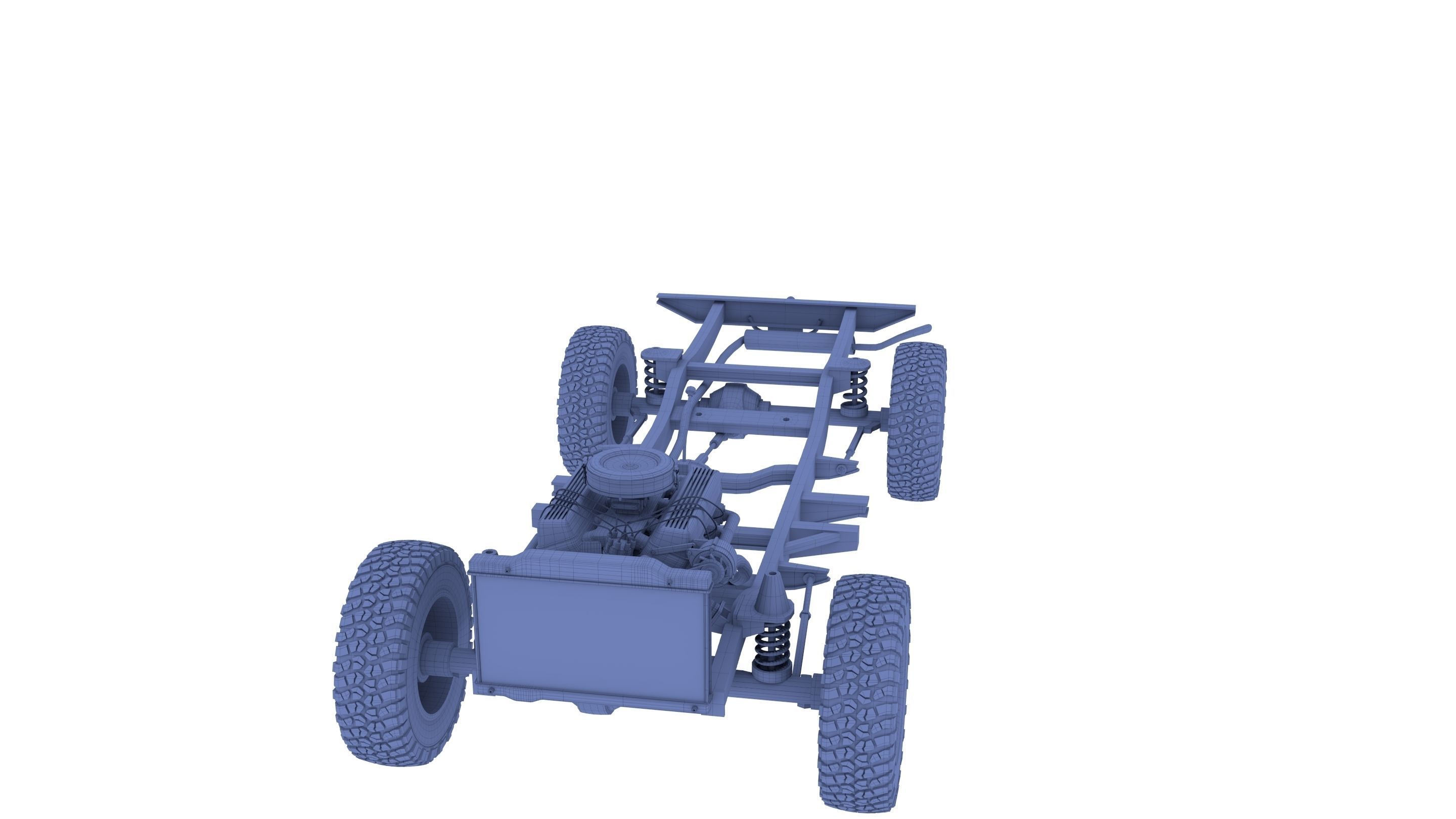 Range Rover Classic Full Chassis 3D model | CGTrader