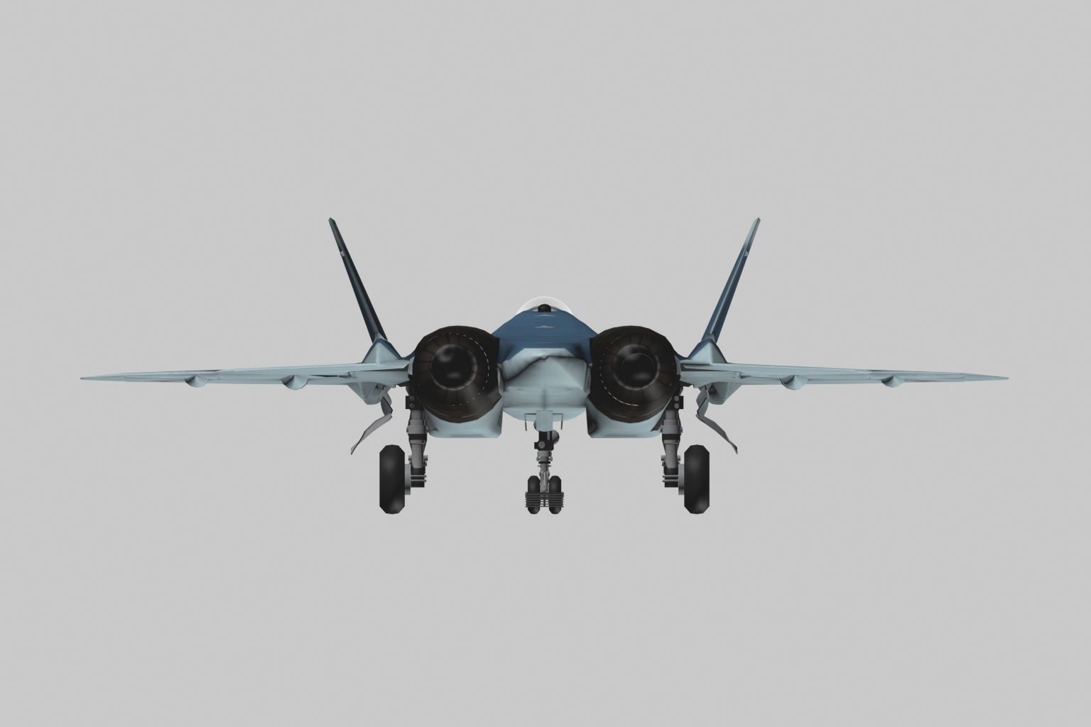 Russian SU - T50 fighter 3D model animated | CGTrader